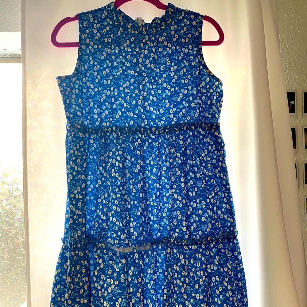 Vintage Labeled Floral Print Shift Dress - Gem